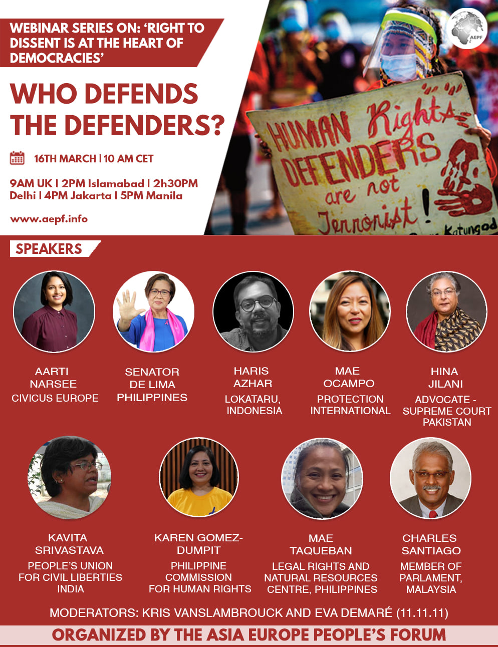 Webinar: Who Defends the Defenders? (Webinar Series on ‘Right to ...